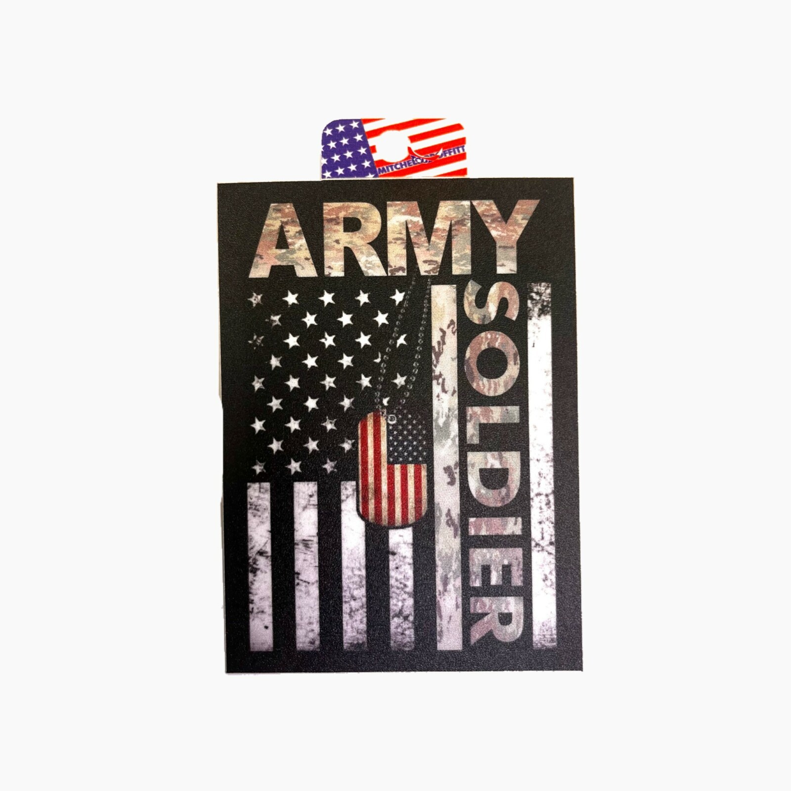 US Army Soldier American Flag Sticker - Military Police Regimental ...