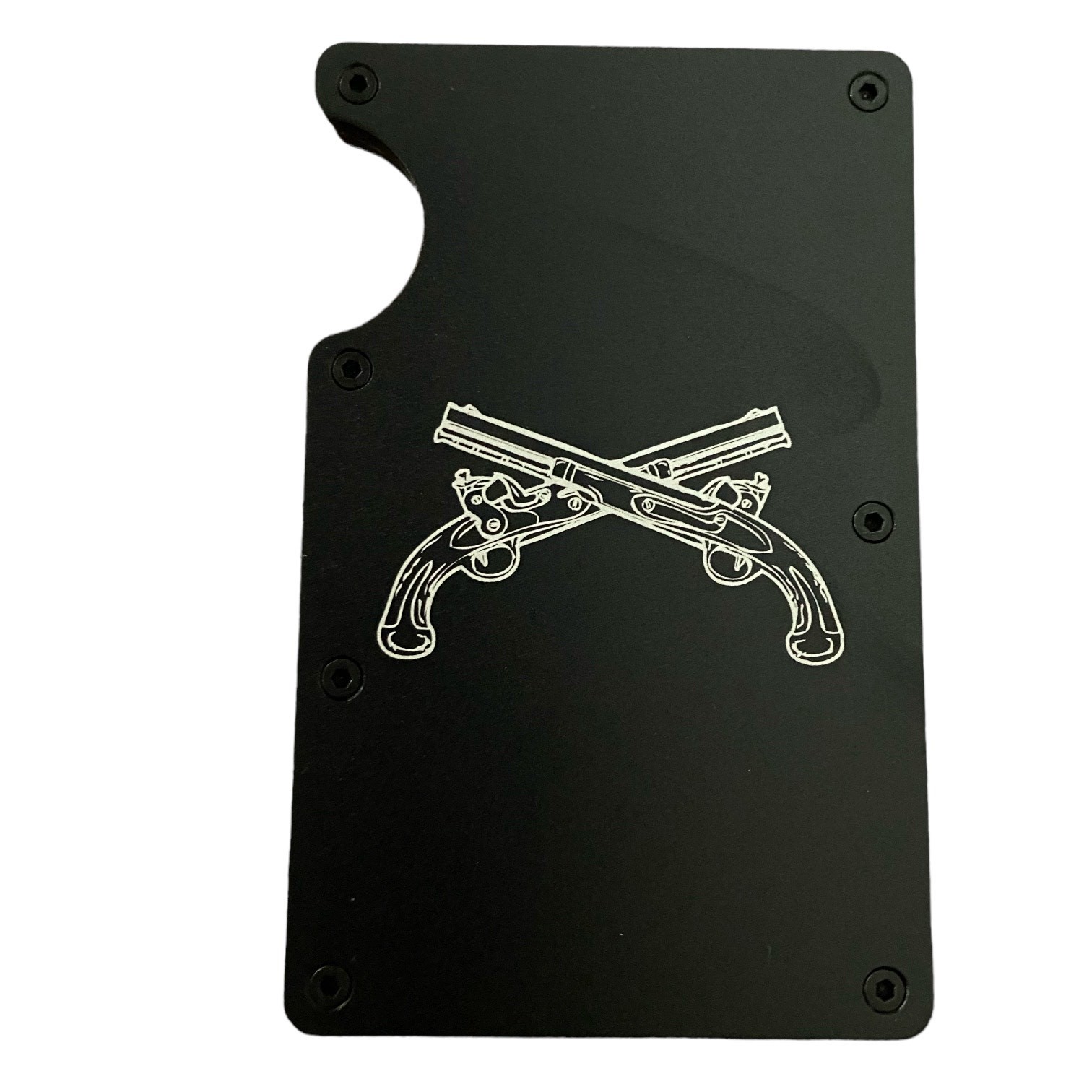 Black Crossed Pistol Minimalist Wallet - Military Police Regimental ...
