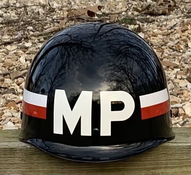 MP Replica Helmet Liner in Glossy Black - Military Police Regimental ...